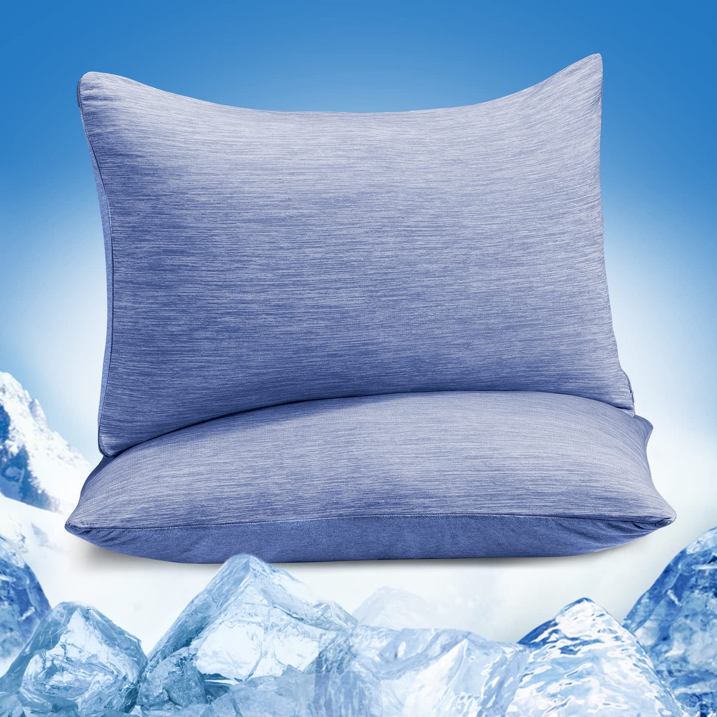 Revolutionary Blue Cooling Pillowcases Set of 2 – Arc-Chill Pro Q-Max